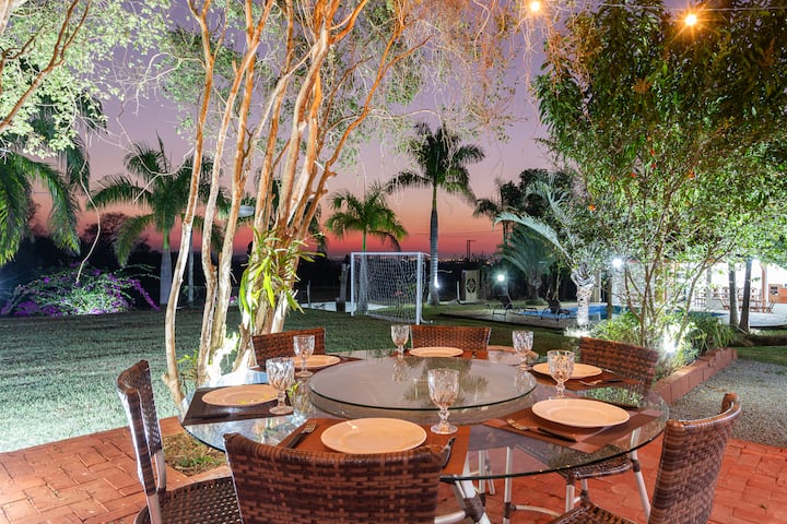 Casa De Campo Por Do Sol Incrível - Americana