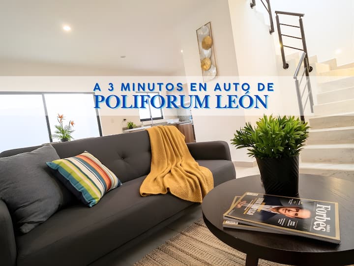 Casa Zona Poliforum En Residencial Privado Con A/c - León
