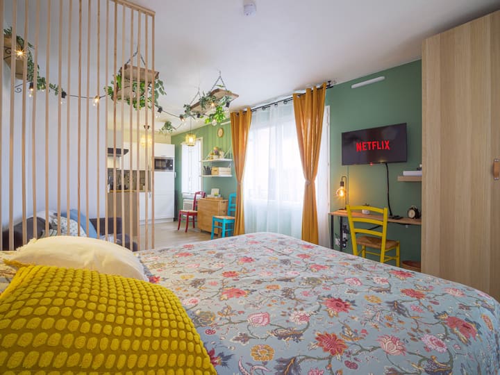 Studio Cosy 4 Pers Proche Plage Entre Nice-antibes - Cros de Cagnes