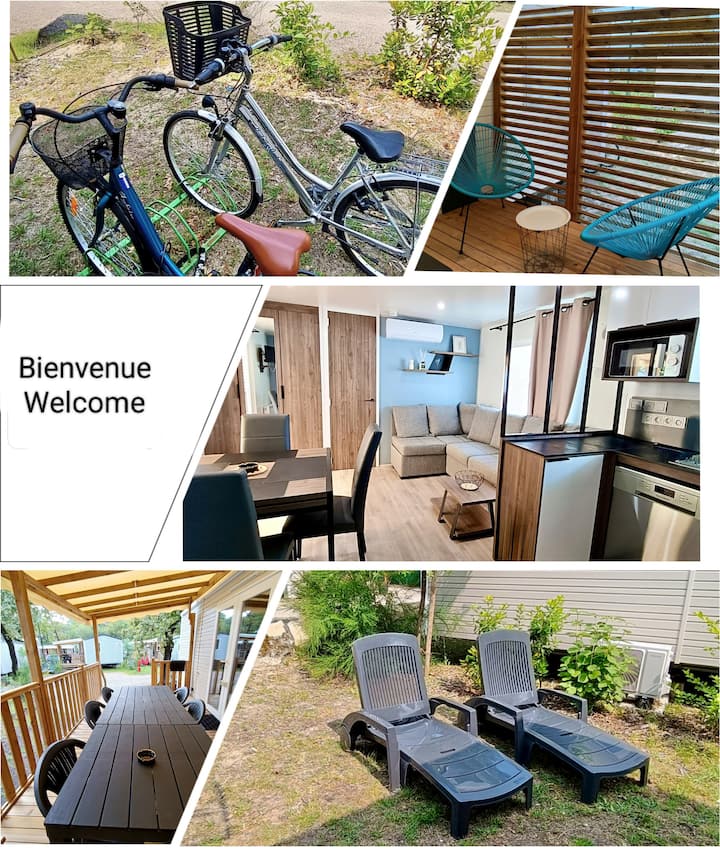 Mobile-home Neuf Camping 4* Les Viviers - Lège-Cap-Ferret