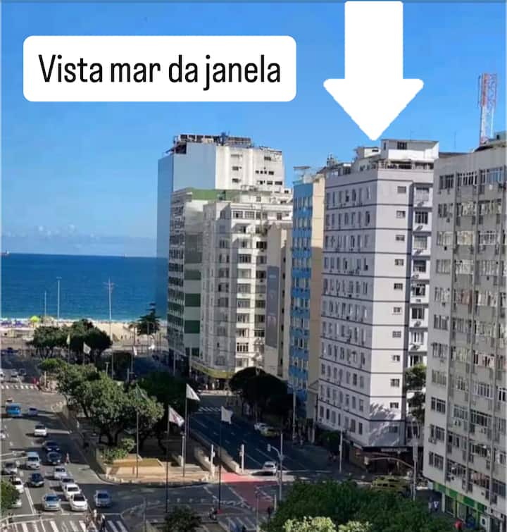 Copacabana Vista Mar Perto Da Praia E Metrô - Copacabana