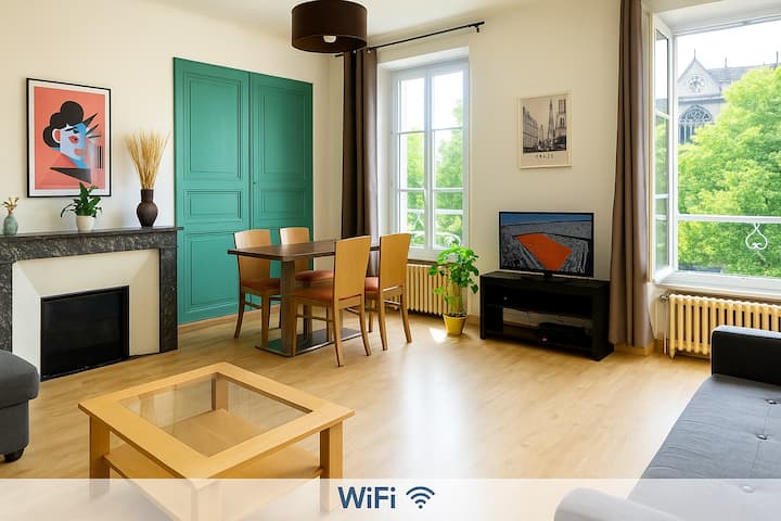 Appartement 2 Lumineux Vue Cathédrale Plein Centre - Nanteuil-lès-Meaux