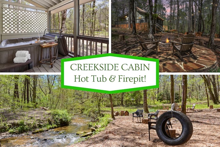 Sale Creekside Cabin *Hottub *Firepit *3/2 *Sleep7 - Blue Ridge, GA