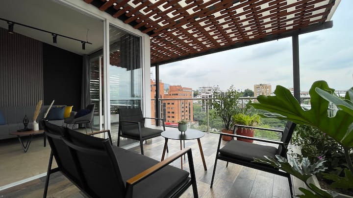 Stylish Apartment | Private Terrace | Cali Skyline - Cali