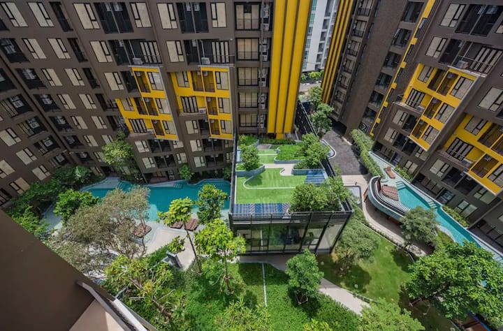 Central附近200米现代公寓 泳池 共享办公室 健身房  附近711-商场-夜市 满足所有需求 - Phuket