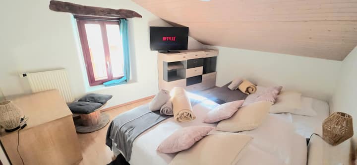 Apt Niveau 2, 2 Lits Doubles + Un Sofa Db,montreux - Vevey