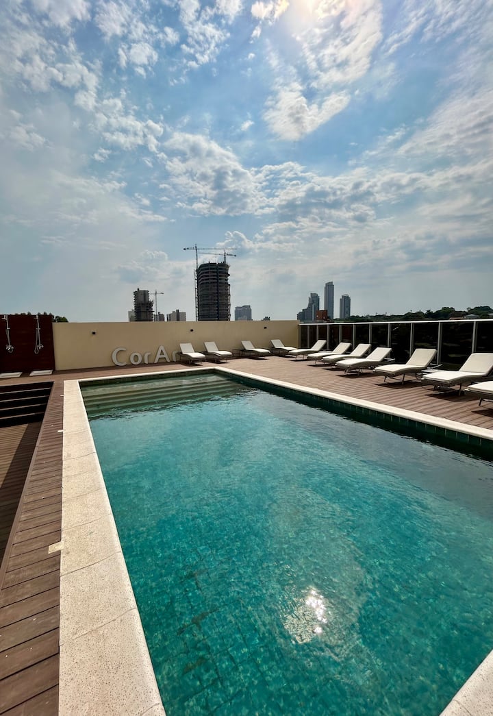 Apartamento Premium Vista Al Skyline De Asunción - Asunción