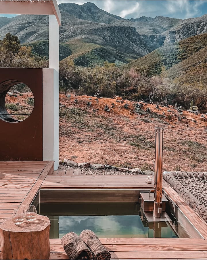 Berg-chalet Mit Hot-tub, Hammock - Western Cape