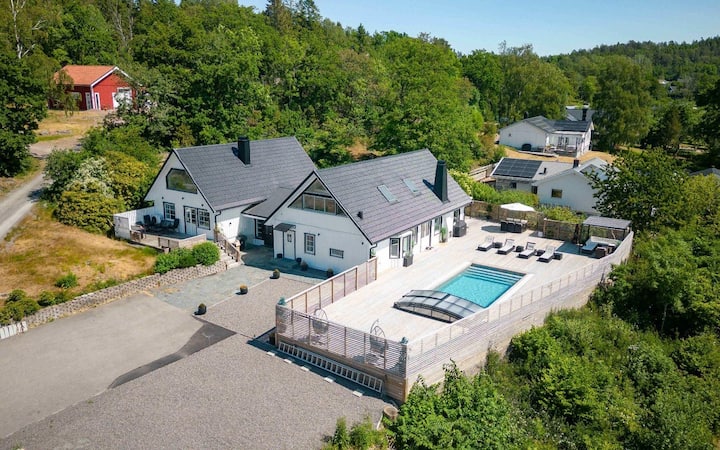 Lyxig Dubbelvilla, Härlig Upplevelse Med Spa, Pool - Kungsbacka