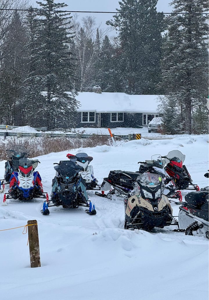 Downtown Waterfront, Snowmobile, 2 King Beds - Indian River, MI