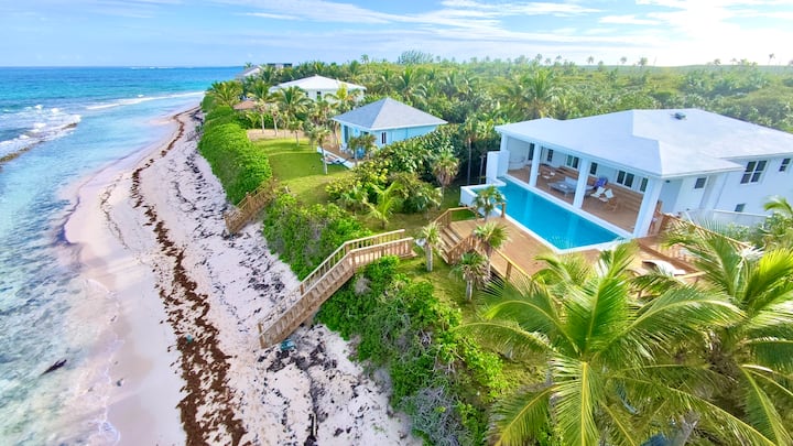 8 Bedroom Ocean Front Double Bay Not Heated Pool - The Bahamas