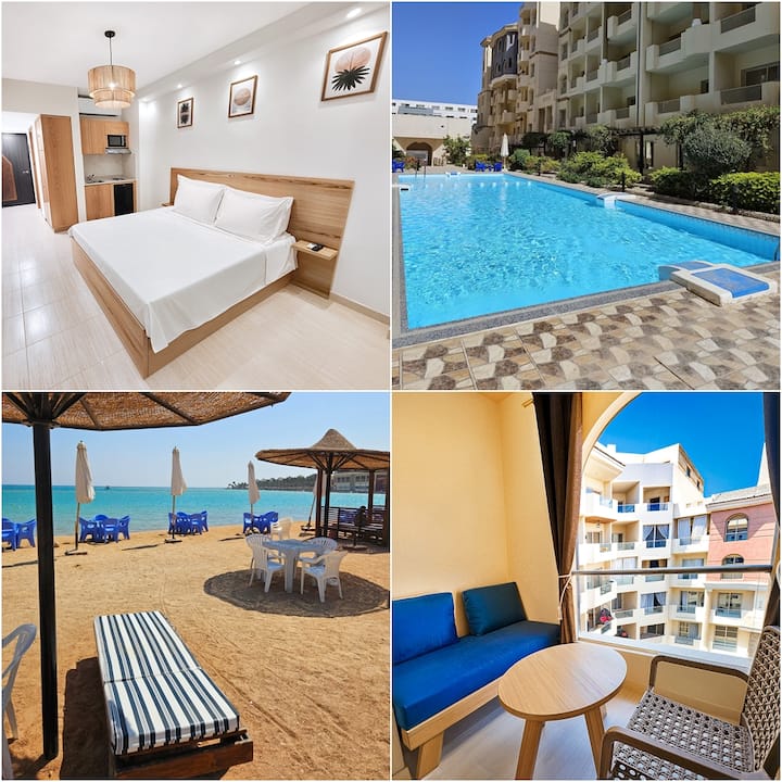 Confort Urbain | Plage Libre – 3 Piscines & Wi-fi - Hurghada