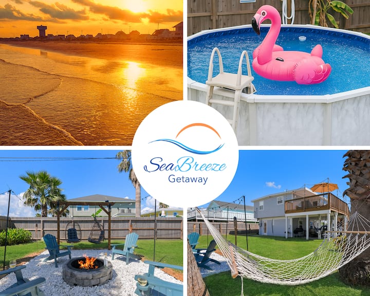 Pool, Walk To Beach, Marina, Firepit, Hammocks. - Galveston