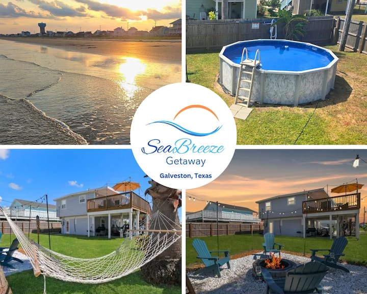 Pool, Walk To Beach, Marina, Firepit, Hammocks. - Galveston, TX