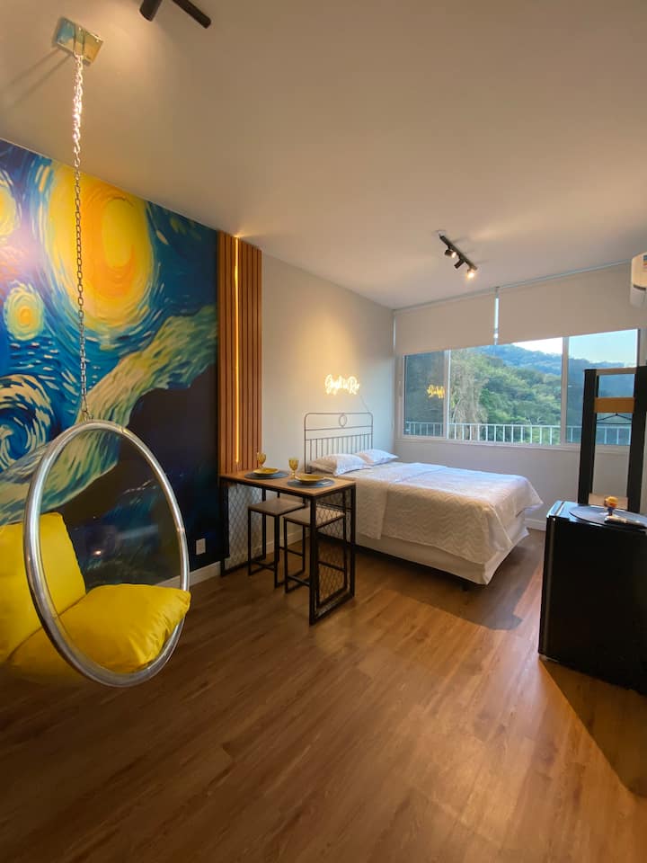 Studio Gogh In Rio, Zona Sul Com  Vaga Pra Carro - Rio de Janeiro
