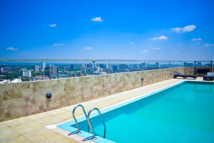 Luxestay Westlands 14th Floor 1br |Pool+gym+views| - Nairobi