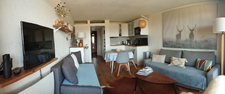 Grand Studio Refait à Neuf. - Ancelle