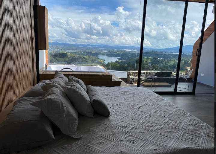 Montecielo 104 Vista Guatapé, Jacuzzi Y Chimenea. - Peñol