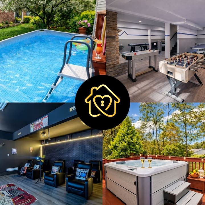 Pool/theater/hot Tub/game Room/pets/ 20% Off! - Gouldsboro Lake, PA