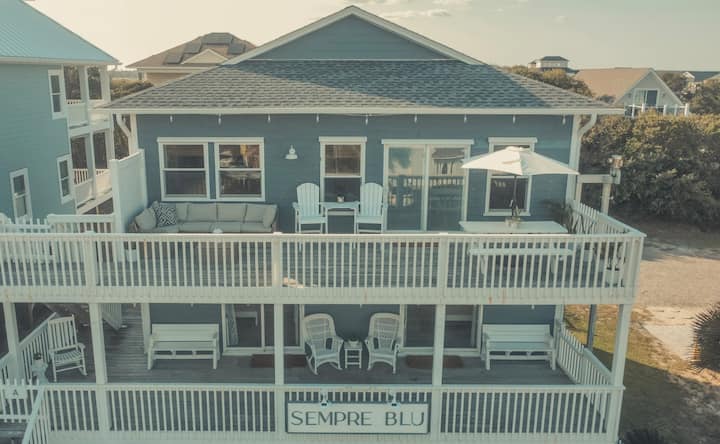 Sempre Blu A With Ocean Views & Backyard - Surf City, NC