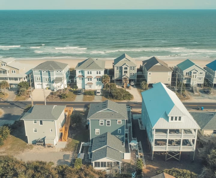 Sempre Blu With Ocean View & Hot Tub - Surf City, NC
