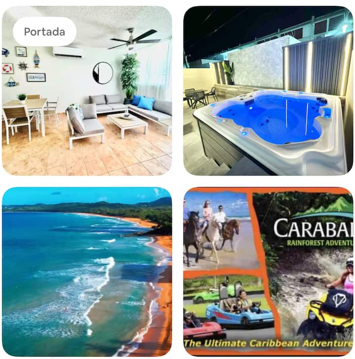 Beachside Getaway/private Jacuzzi/35k Generator - Luquillo