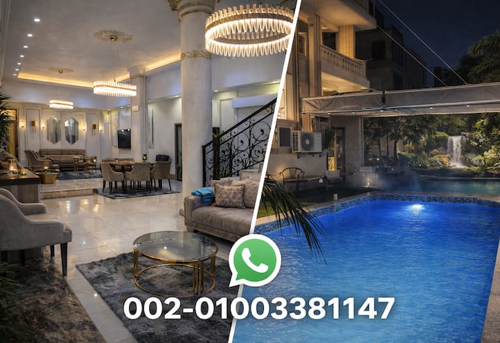 Villa With Heated Pool In Sheik Zayed Compound - El Cairo