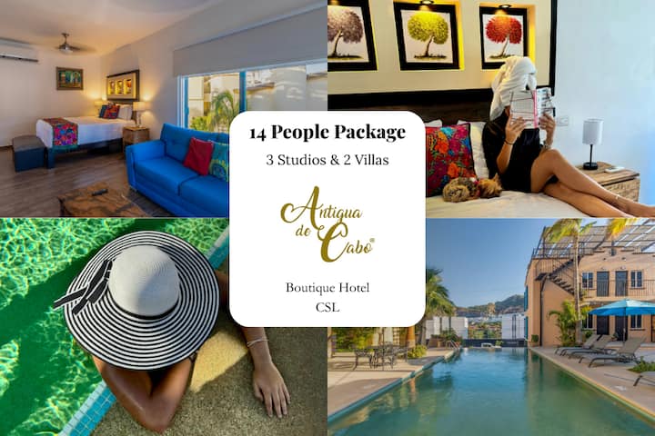 14 Ppl Pack Antigua De Cabo - 2 Villas & 3 Studios - Cabo San Lucas
