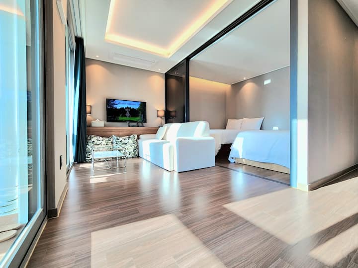 14a | 고층 테라스 오션뷰 | 해운대해변5분 | 무료짐보관 - Busan