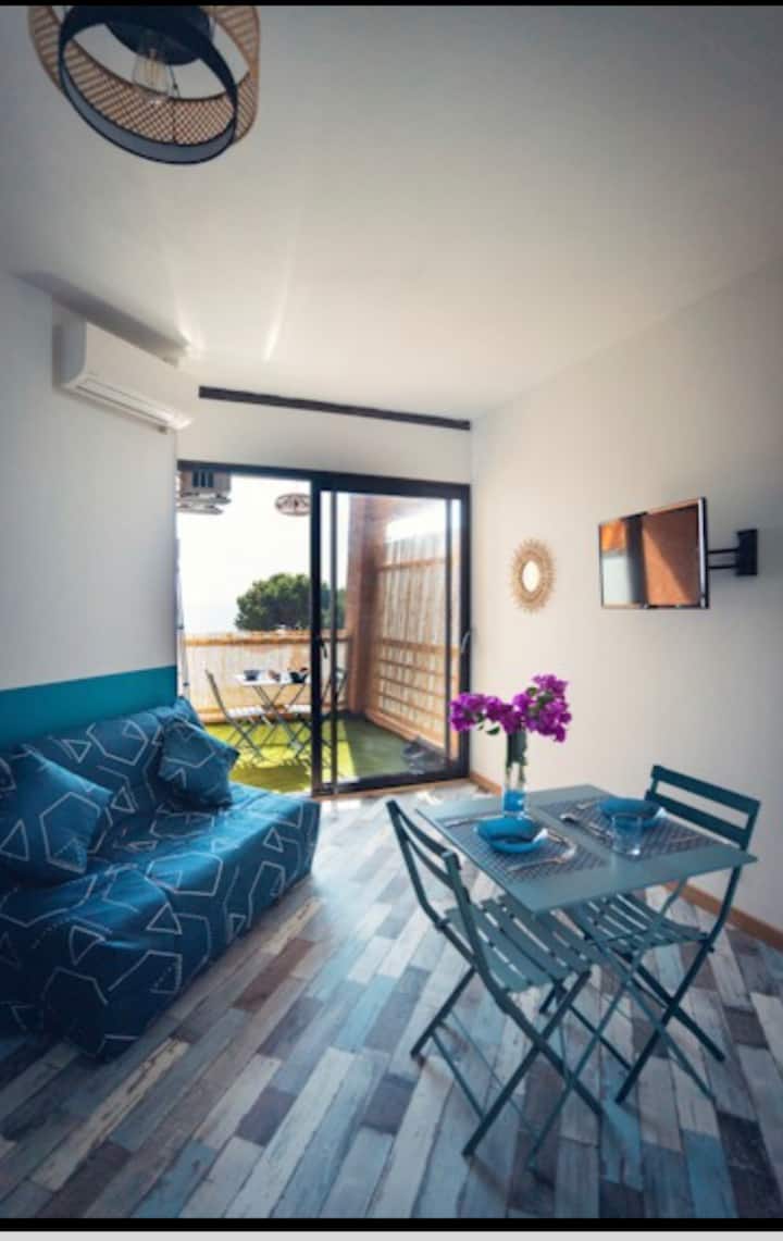 Les Yeux Dans Le Bleu 2 Adultes (+1 Enfant) - Plage de Santa-Lucia-di-Moriani