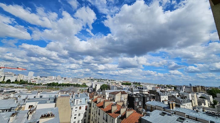 Studio Rénové Spacieux Vue Imprenable - París