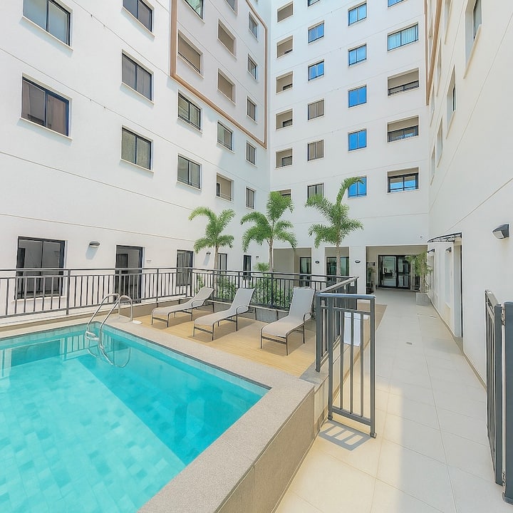 Flat Suíte, Estacionamento, Piscina E Academia - Osasco