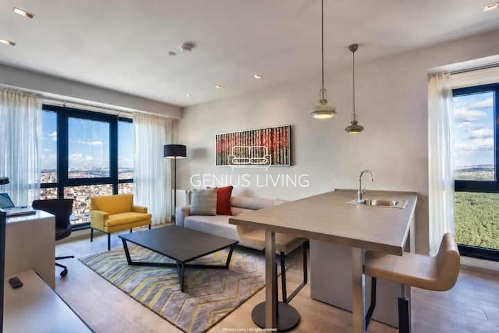 Oasis | Stylish 1 Br Apartment |Gym&pool| 35.+ Flr - İstanbul