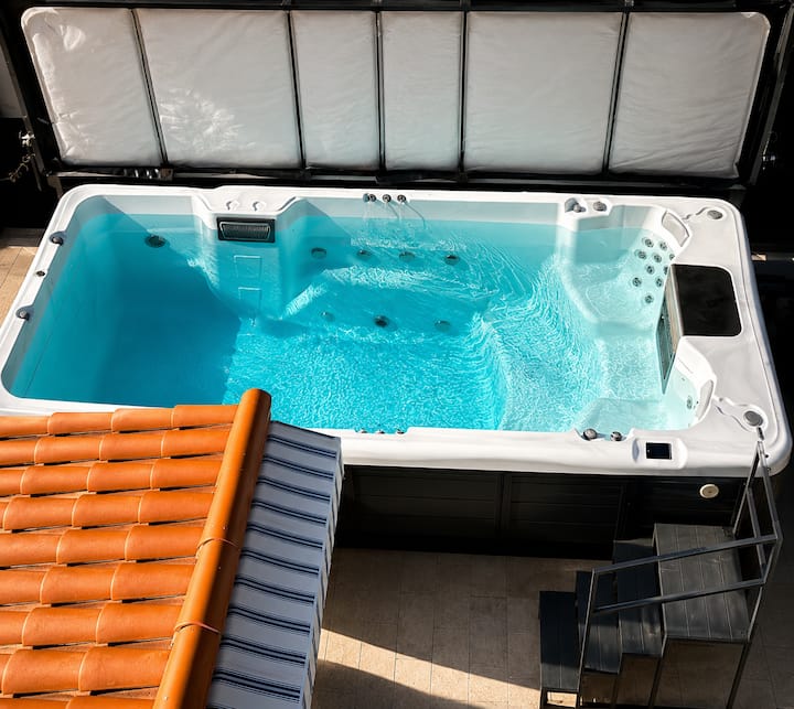 Piscine Jacuzzi Privée Chauffée, Terrasse, Garage - Niza