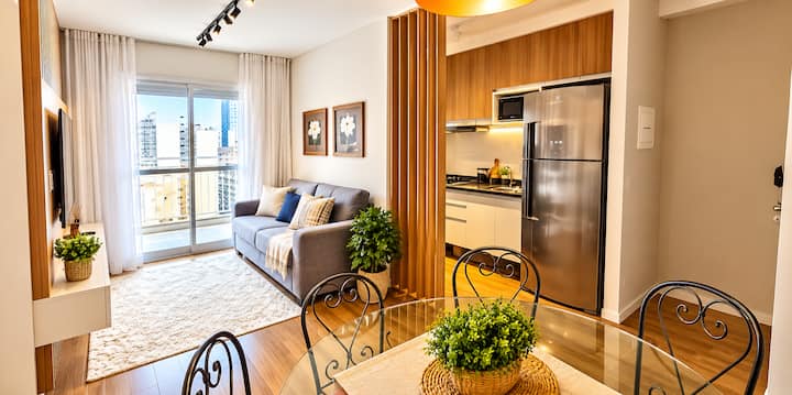 Modern And Complete Apartment - 2 Bedrooms, Air-conditioning And Garage - Campinas