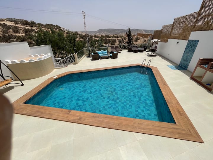 Ocean Mountain View Villa Private Pool – Tamraght - Taghazout