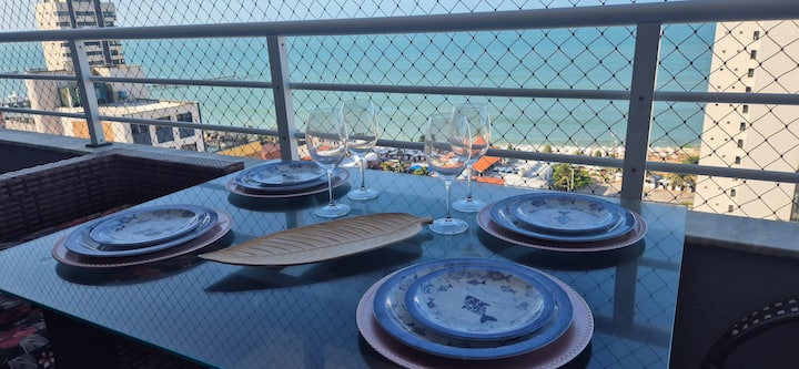 Praia De Iracema,  Vista Mar Total, 1 Vaga Garagem - Fortaleza