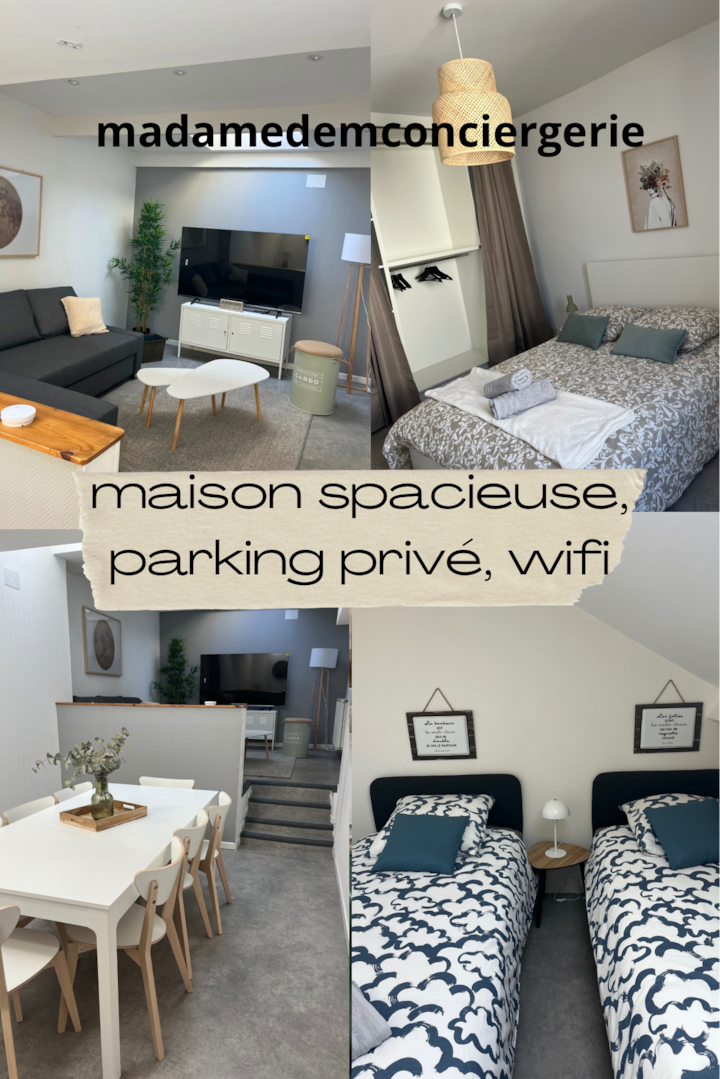 Tys Home, Maison Spacieuse Avec Parking Sécurisé - Reims