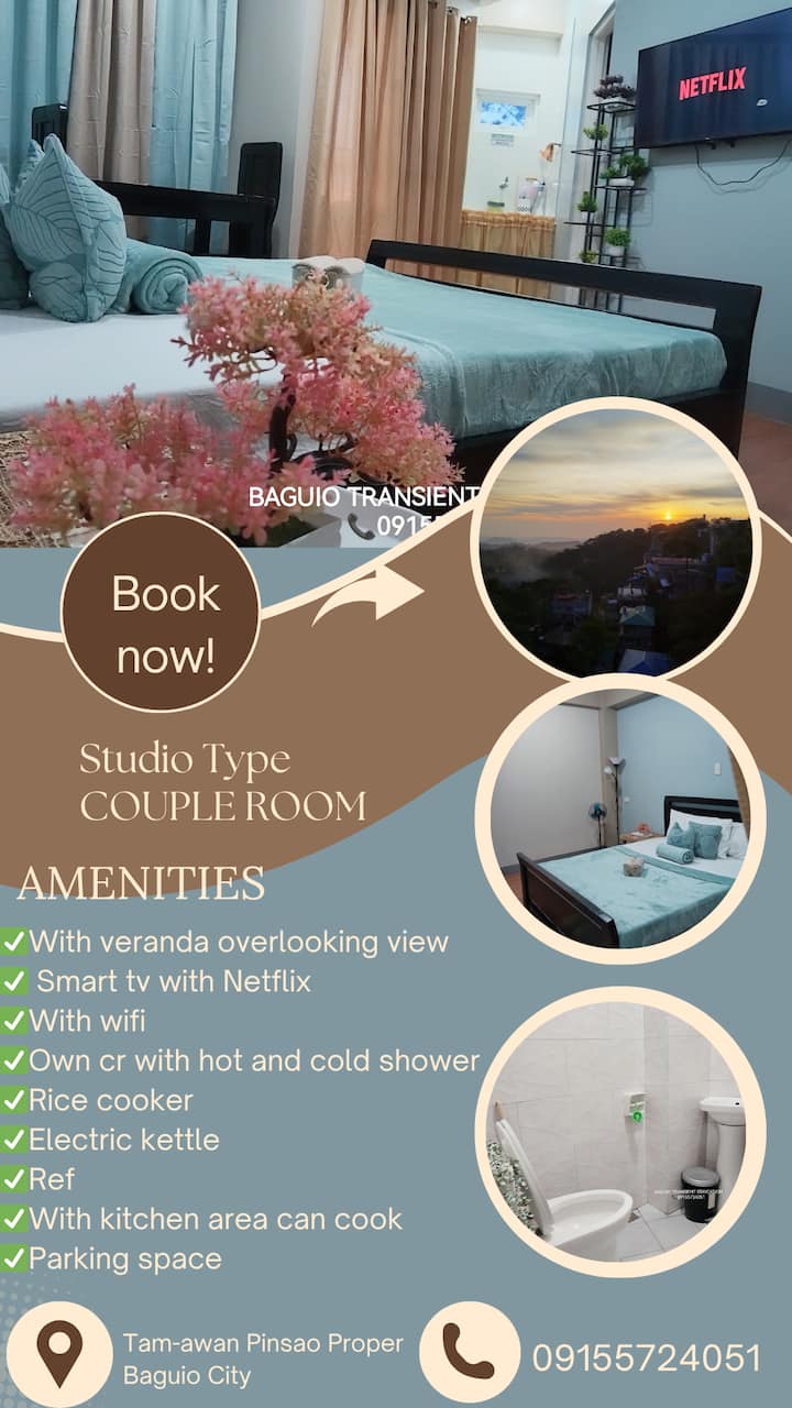 Couple's Room With Overlooking Mountain View - Baguio