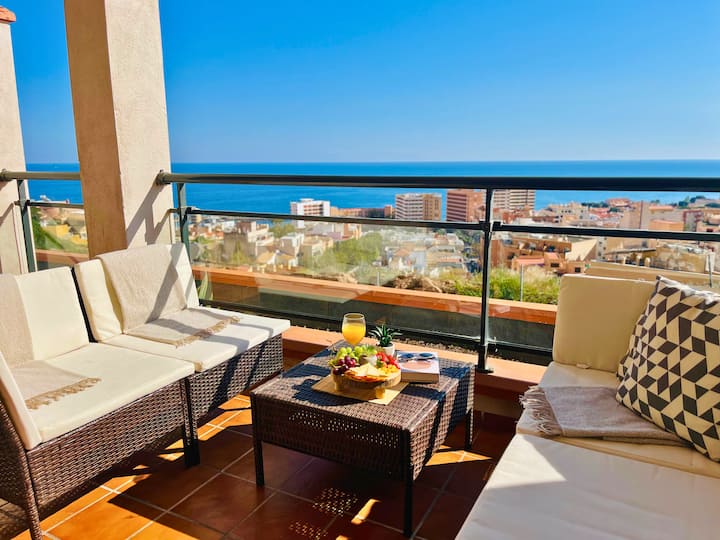 1º B Duplex With Terrace And Sea Views - Aguadulce