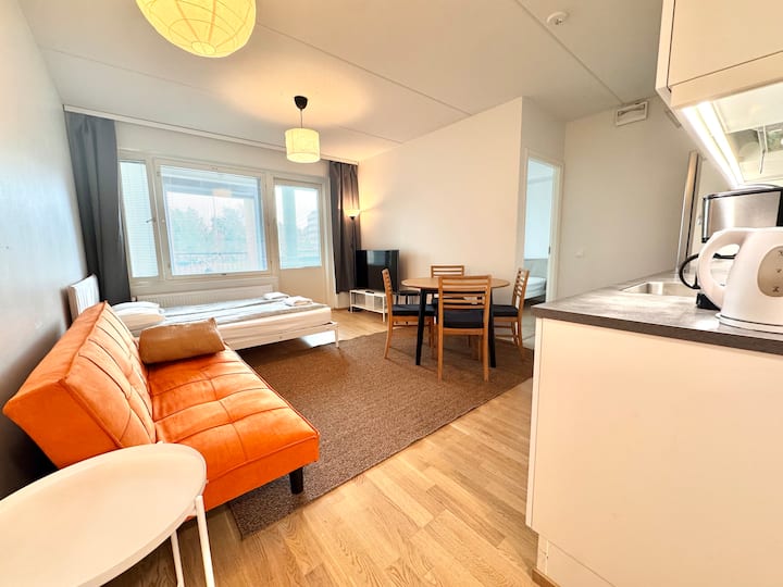 Lovely Two-room Sleeps 6 With Sauna & Balcony - Vantaa