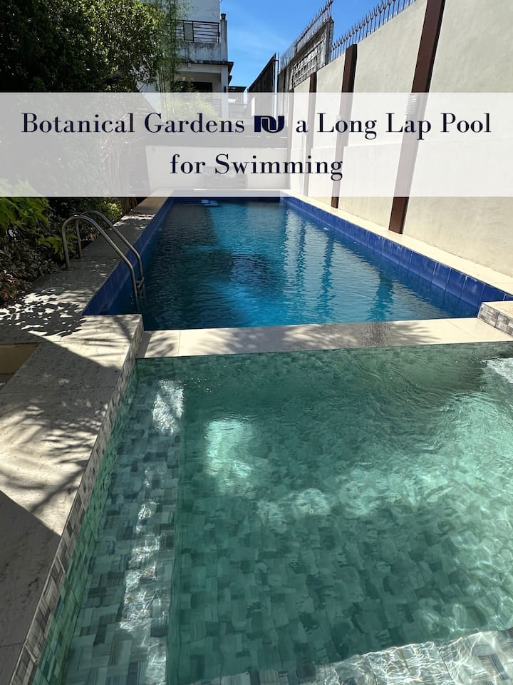 Botanical Gardens & A Long Lap Pool For Swimming - Parañaque