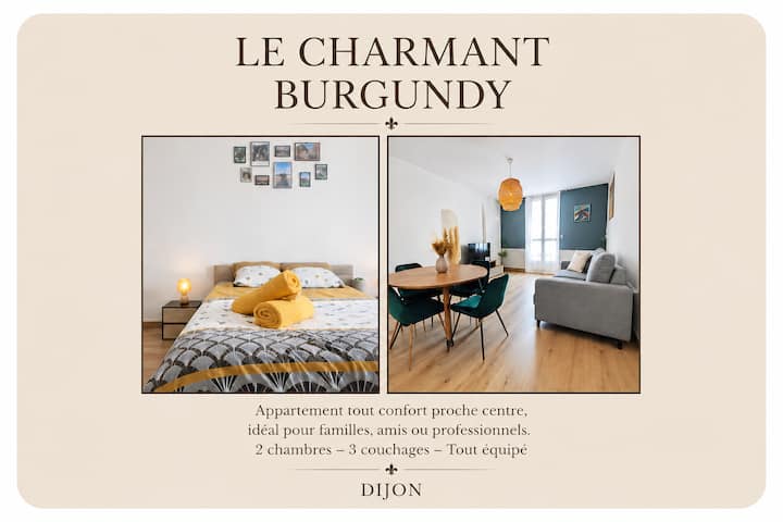 Le Charmant Burgundy, 2 Chambres, Parking Privé - 迪戎
