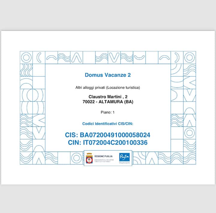 Domus Vacanze 2 - Claustro Martini - Altamura