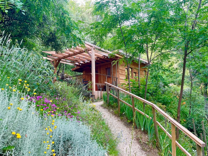 Chalet Bois Cosy Climatisé Et Terrasse Tranquille - Tournon-sur-Rhône