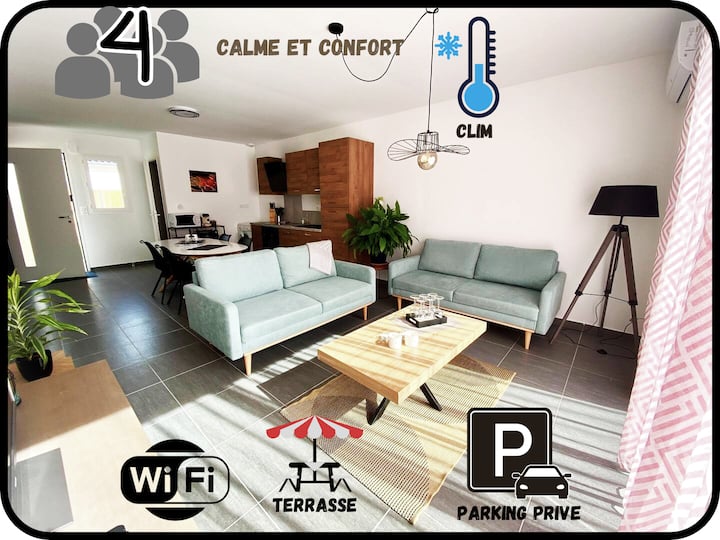 Logement Neuf,au Calme Avec Terrasse+parking Privé - Bergerac