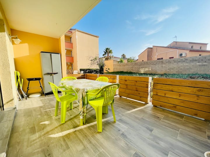 Résidence à La Mer Avec Piscine - Canet-en-Roussillon