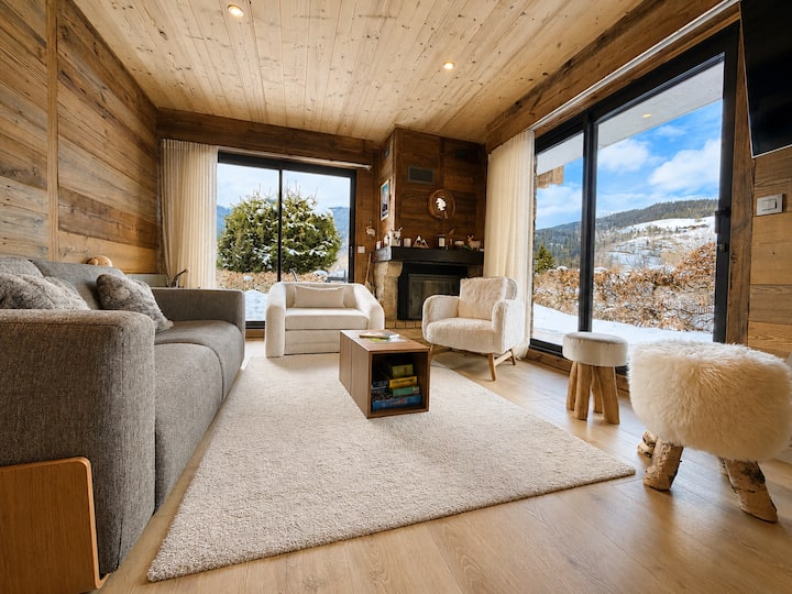 Elegant Duplex Familial à Rochebrune - Megève