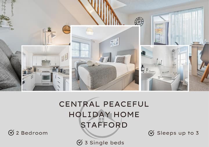 Central Peaceful Home With Parking, Wi-fi & Garden - Stafford, UK