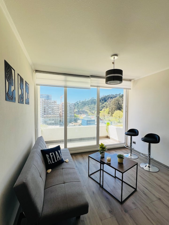 Amplio Y Moderno Depto 1d1b Con Inmejorable Vista - Concepción, Chile